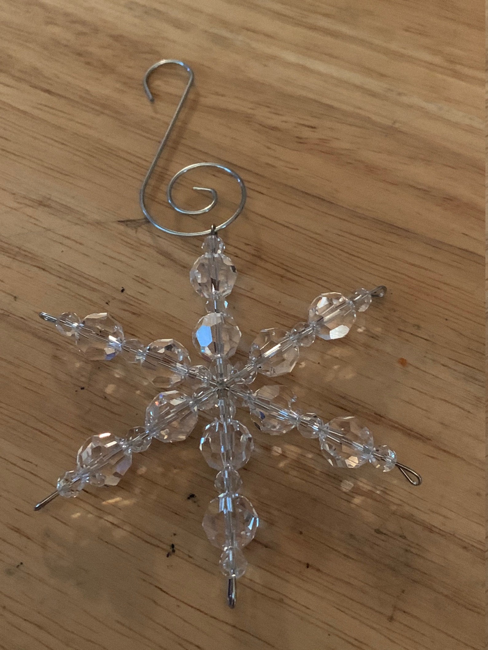 Crystal Snowflake Ornament Crystal Tree Ornament Crystal - Etsy