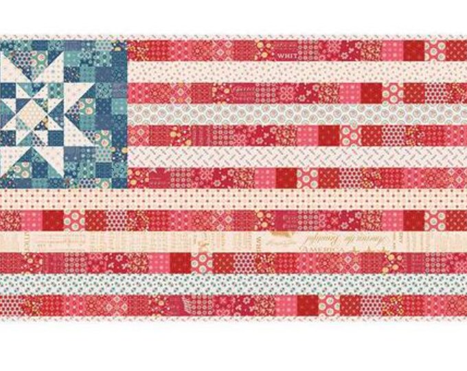 Lori Holt Americana Oh Beautiful Flag Runner & Amber Waves Mini Quilt ...