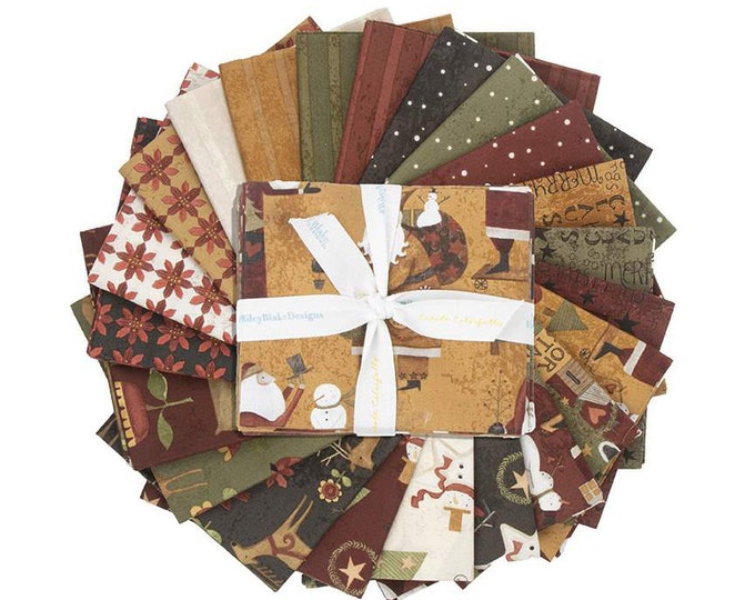 Kringle Fat Quarter Bundle Riley Blake Designs Fabric Bundle by Teresa ...