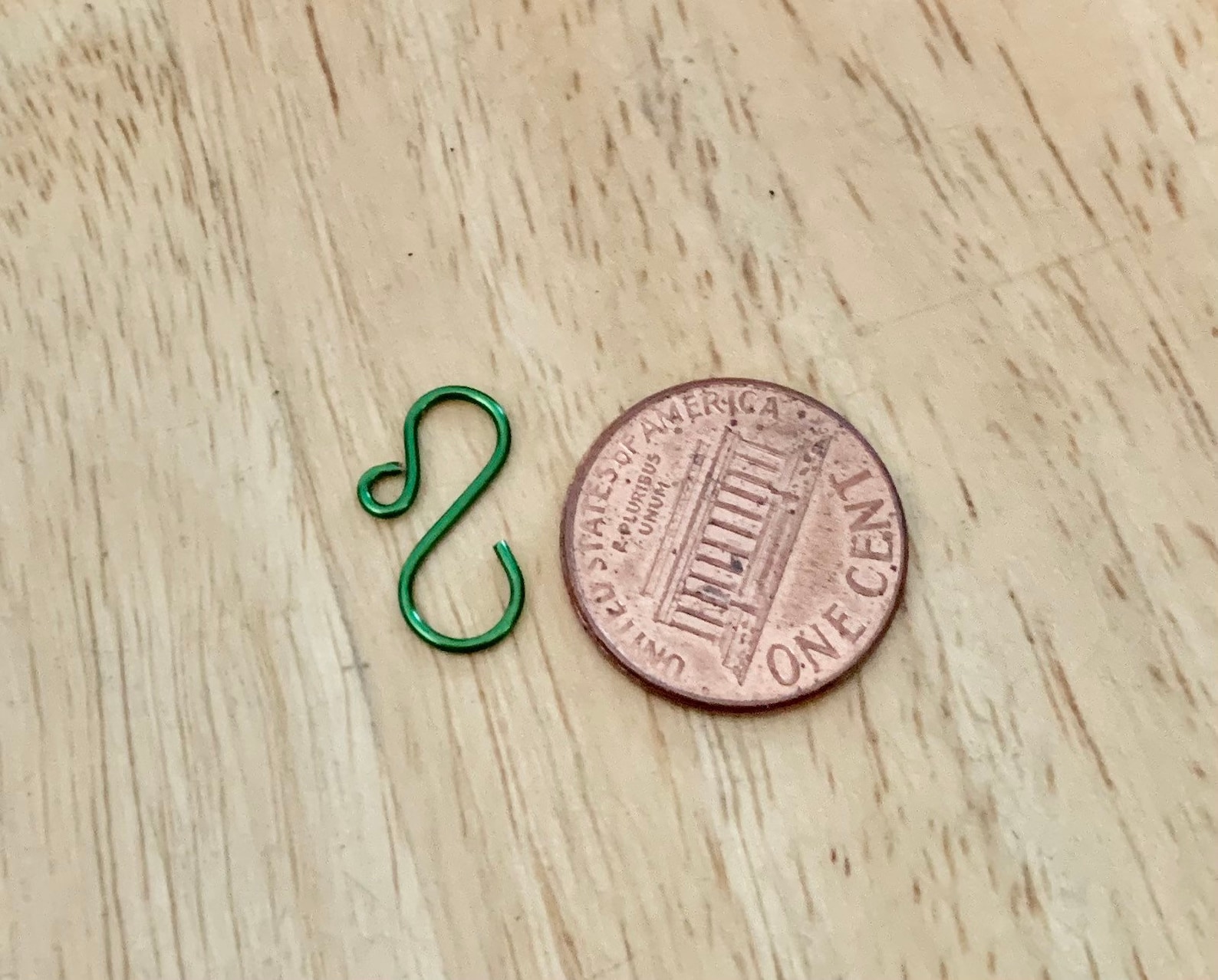 Handmade Mini GREEN Ornament Hooks, 20 Gauge Wire - Etsy