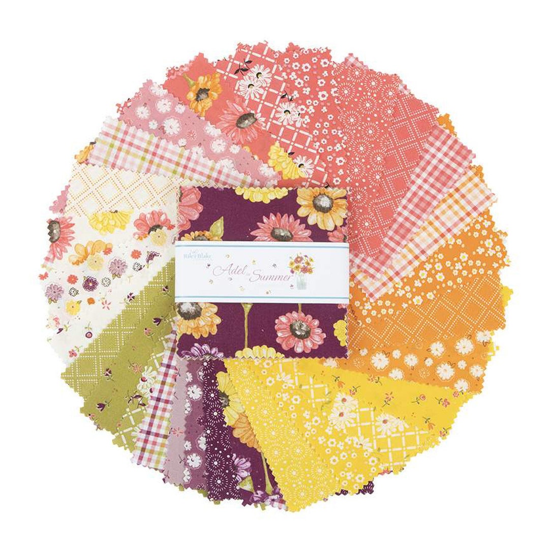 Adel in Summer 5" Stacker | Charm Pack by Sandy Gervais for Riley Blake ...