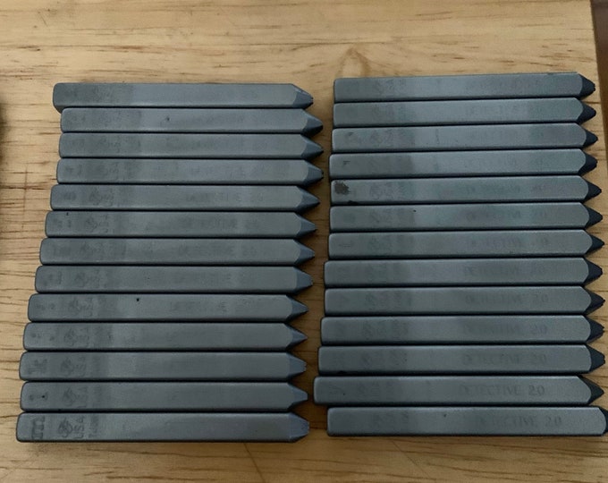 Font Fixation Detective Typewriter 2mm Uppercase Font Set - Etsy