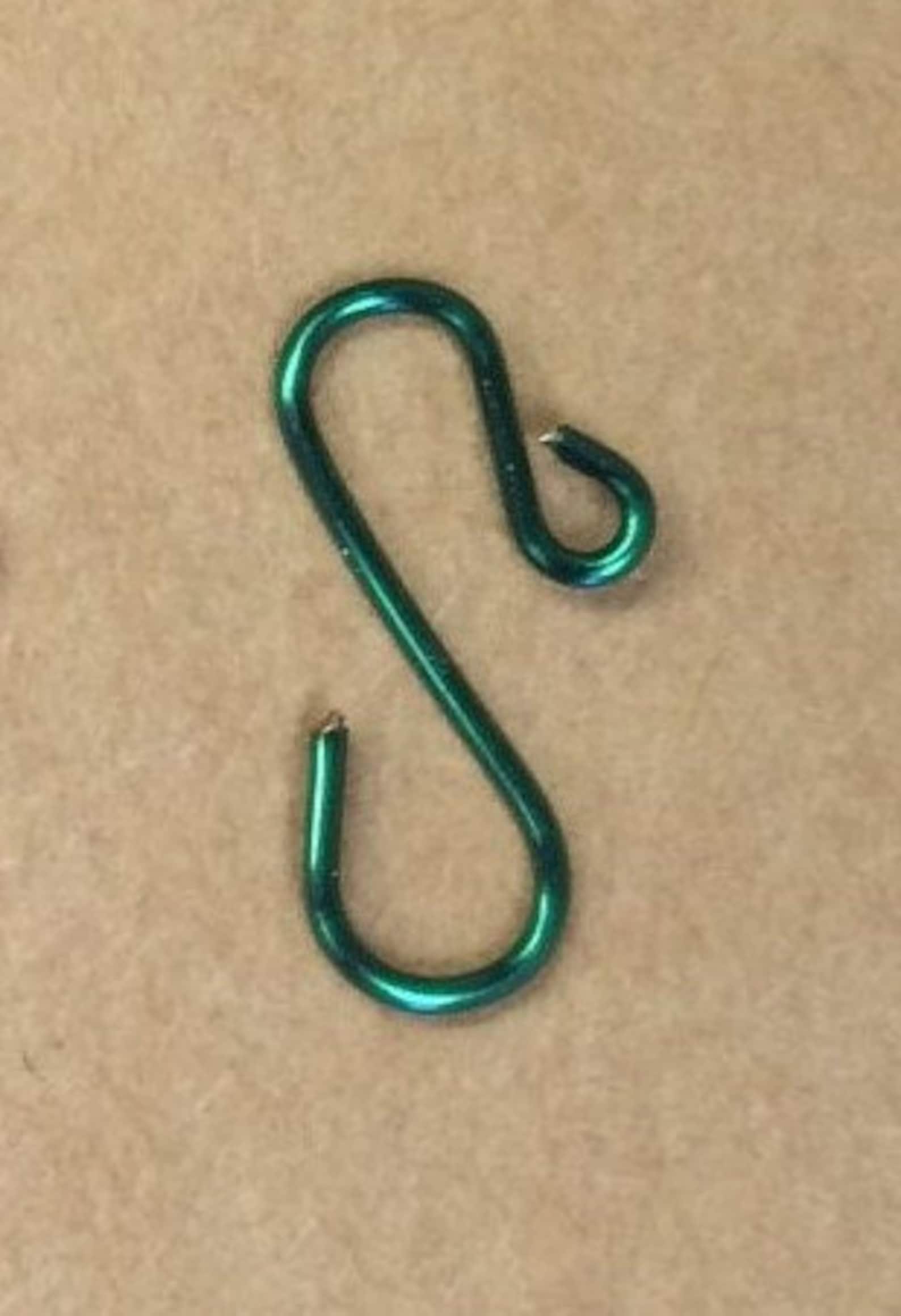 Handmade Mini GREEN Ornament Hooks, 20 Gauge Wire - Etsy