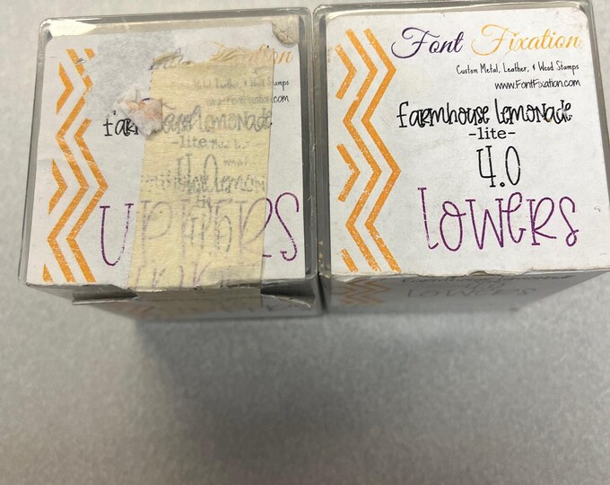 Font Fixation Farmhouse Lemonade 4mm Uppers & Lowers Used - Etsy