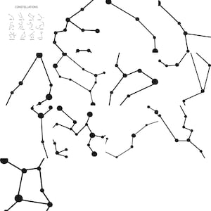 Zodiac Constellations Digital Art Print Instant Download Printable Wall ...