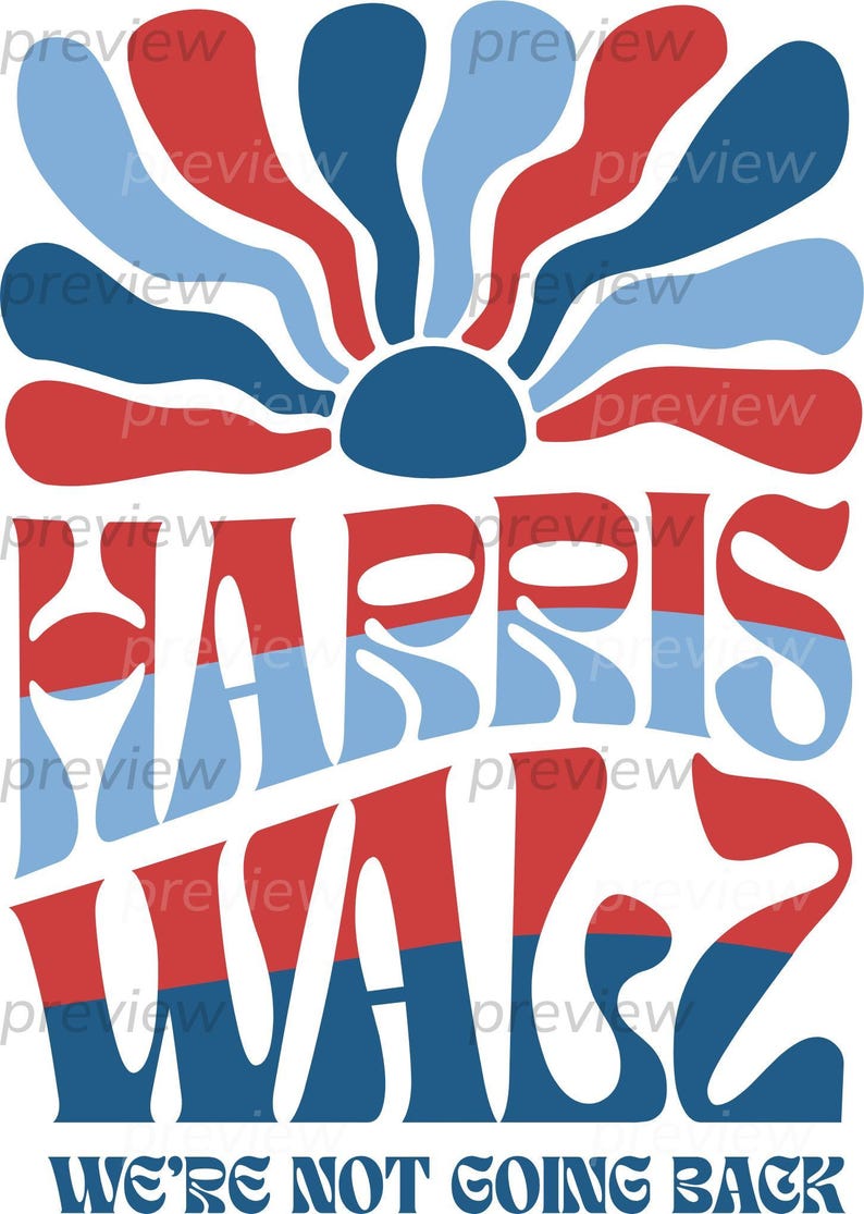 Harris Walz PNG Digital Art Printable Instant Download for Home Decor ...