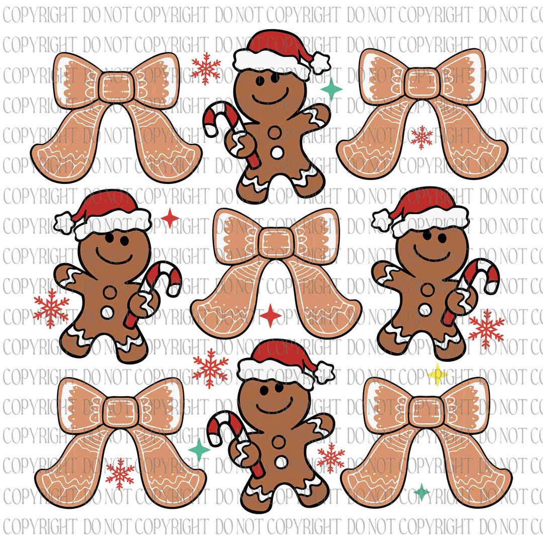 Christmas Gingerbread PNG, Gingerbread Coquette Png, Merry Christmas ...