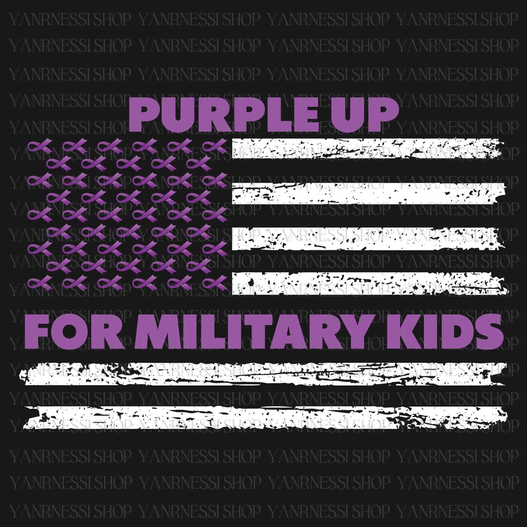 Purple up for Military Kids PNG, I Purple up Png, Purple up Day Gift ...