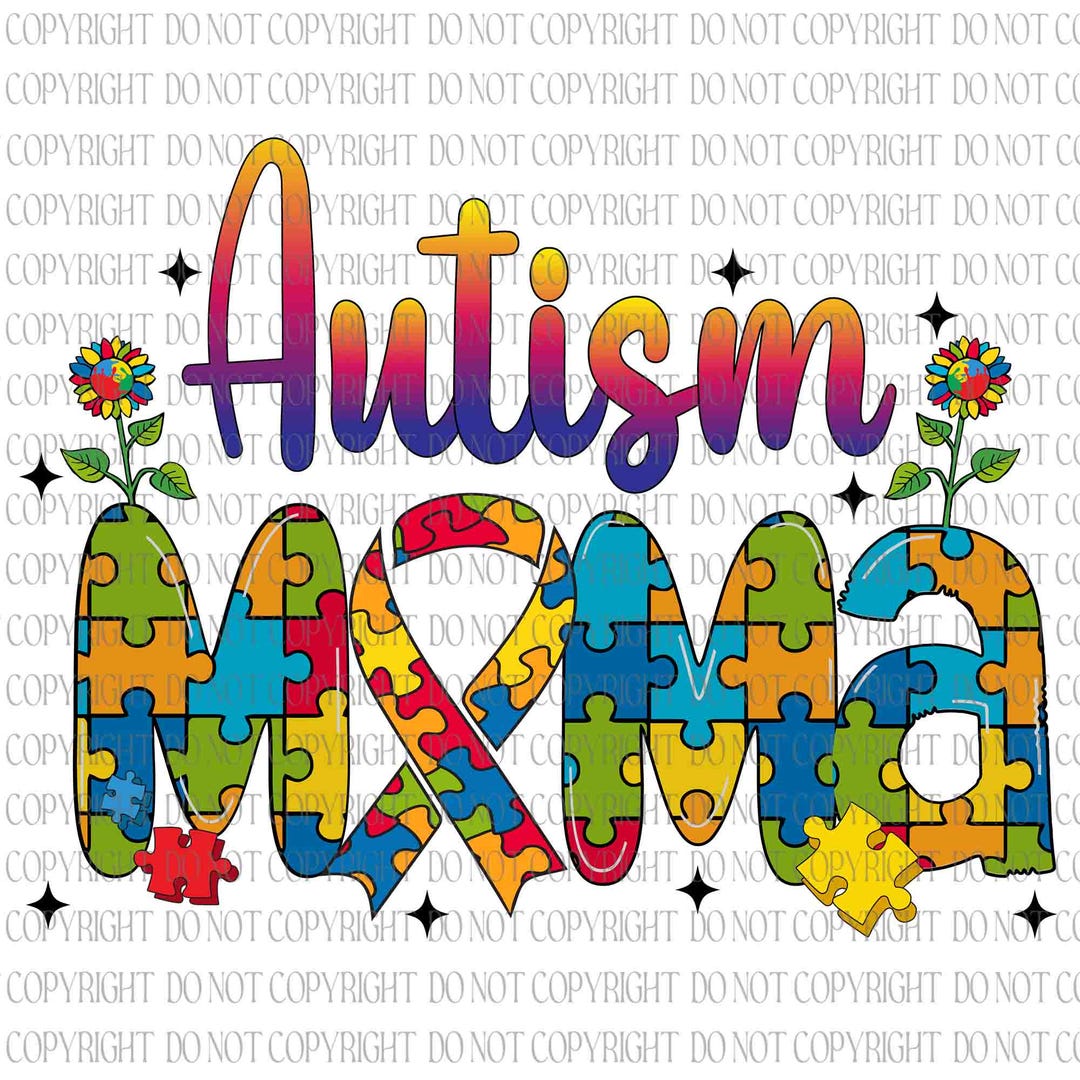 Autism Mama PNG, Autism Awareness Png, Autism Puzzle Png, Retro Autism ...