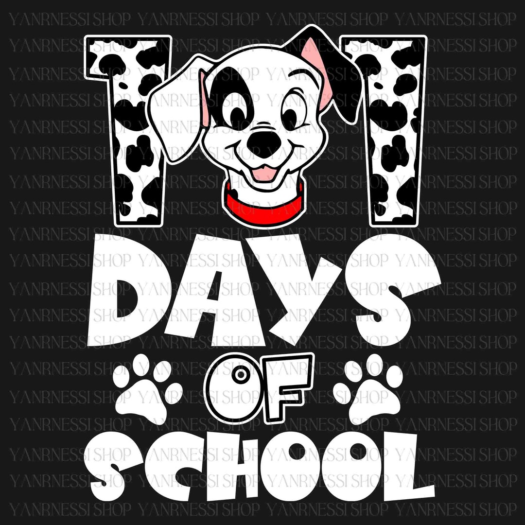 101 Days of School SVG, Dalmatian Dog Svg, 101 Days Smarter Svg, Back ...