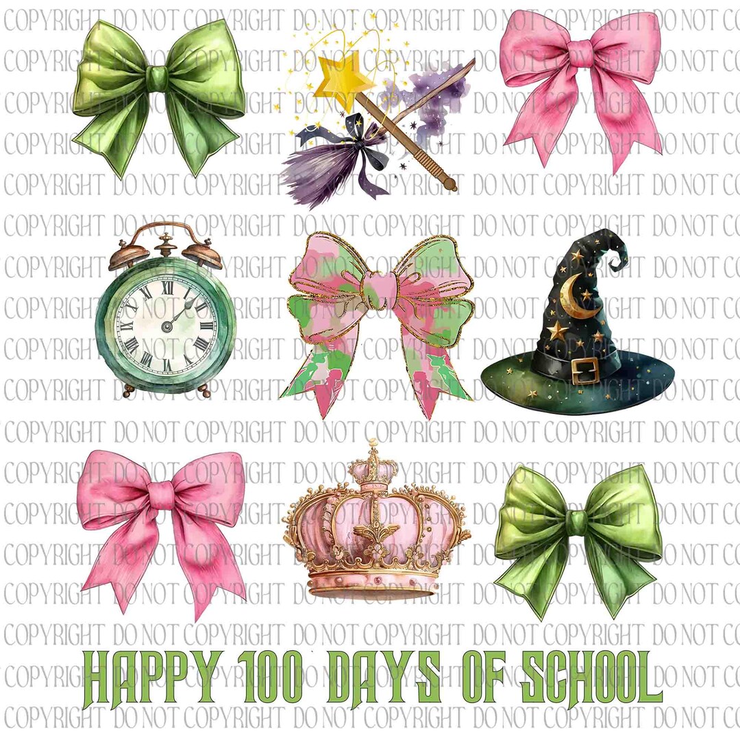 Happy 100 Days of School Wicked PNG, 100 Days Coquette, 100 Day Wicked ...