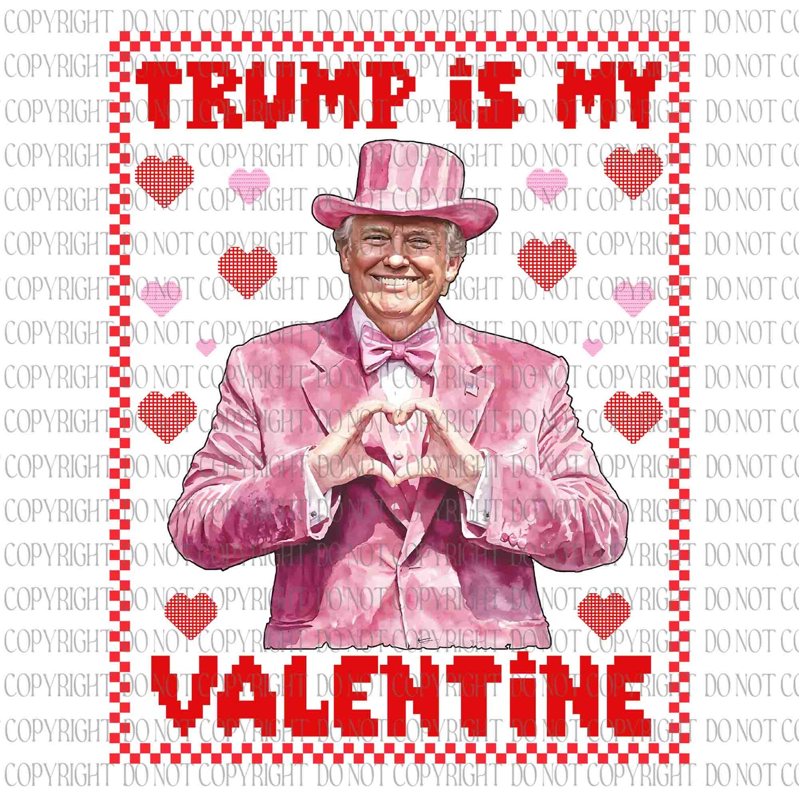 Donald Trump Valentines PNG, Trump President Png, Happy Valentines Day ...