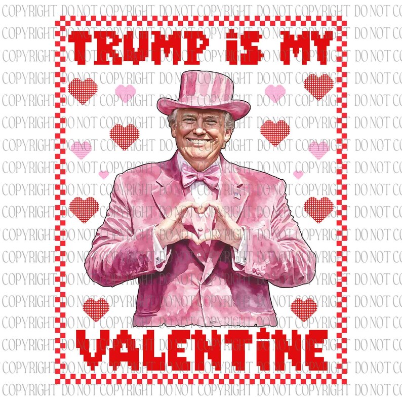 Donald Trump Valentines PNG, Trump President Png, Happy Valentines Day ...