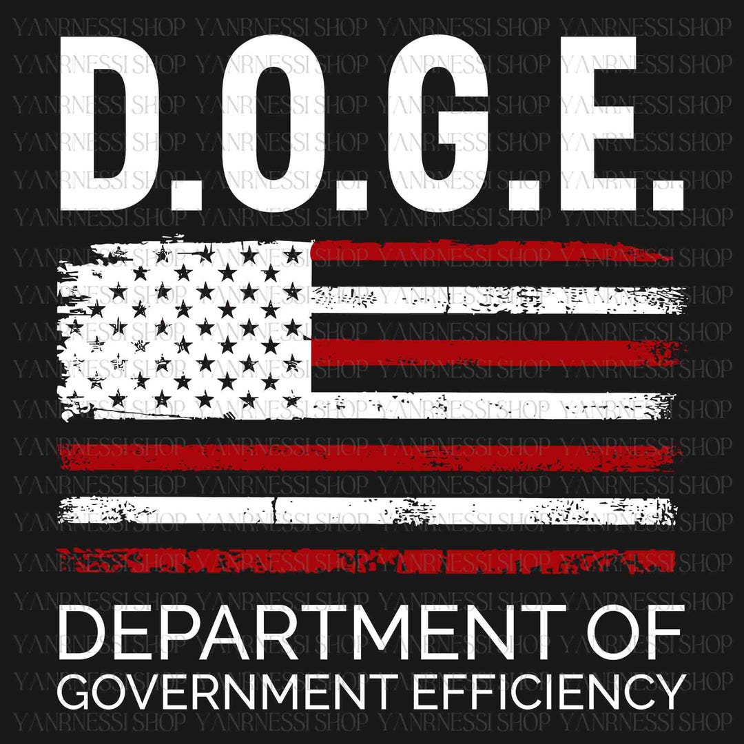 D.O.G.E. Department of Government Efficiency PNG, American Flag Png, D ...