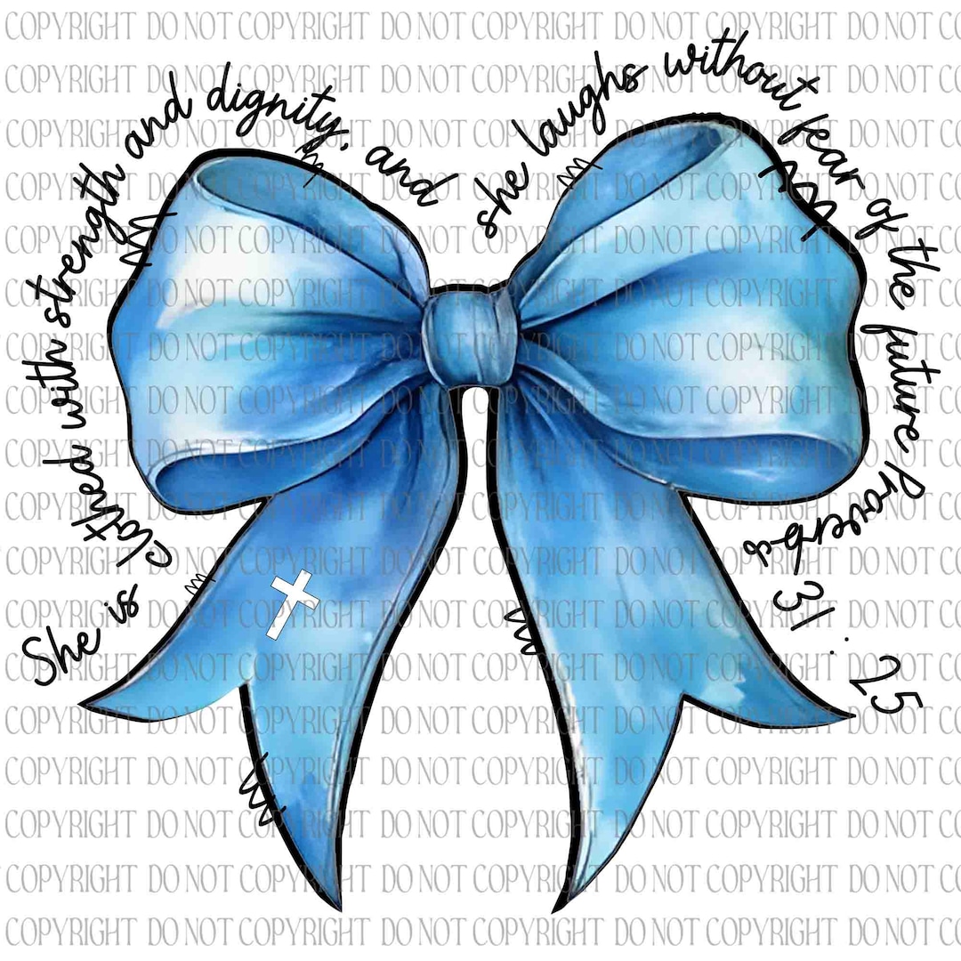 Coquette Bow Jesus PNG, Christian Blue, Coquette Bow Png, You Are ...