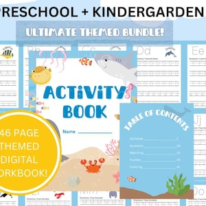 Preschool Pre-k Kindergarten Ocean Sea Animals Theme Bundle Printable ...