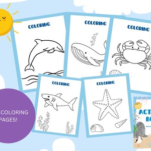 Preschool Pre-k Kindergarten Ocean Sea Animals Theme Bundle Printable ...