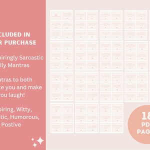 108 Instant Download Digital Printable Positive Funny Witty Sarcastic ...