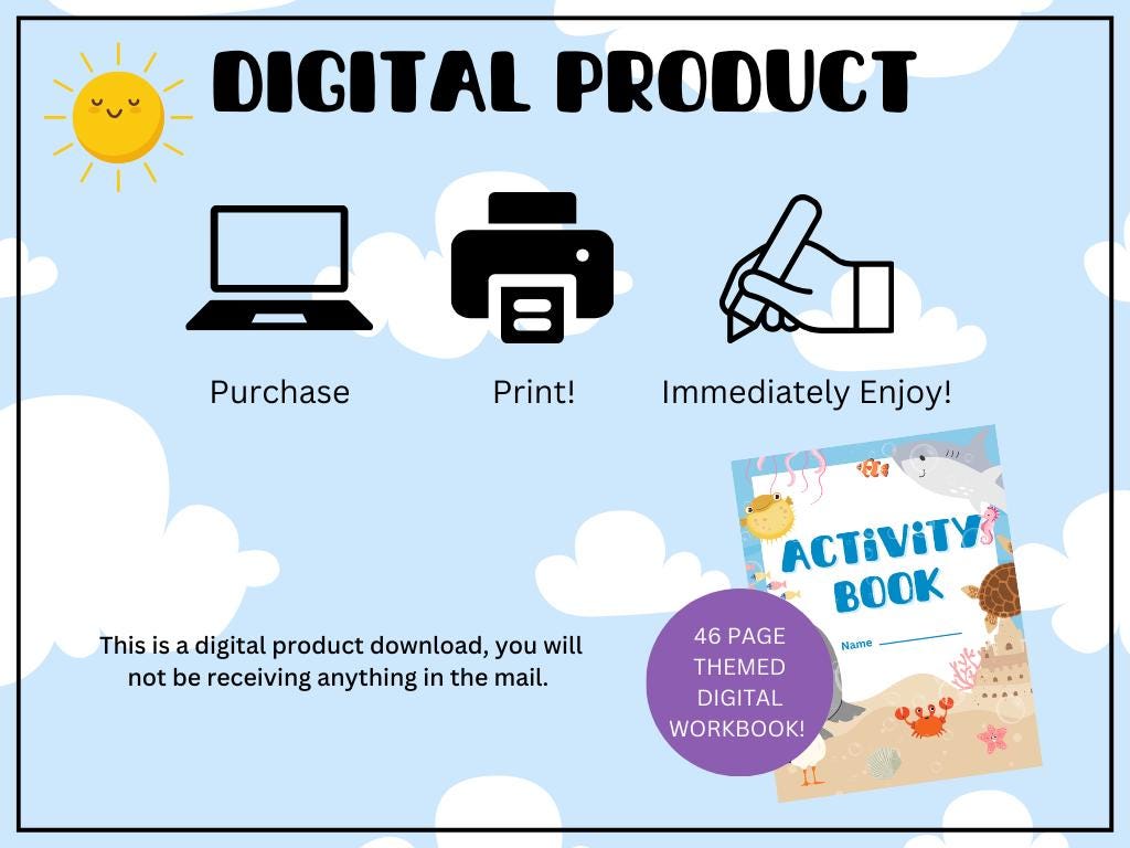 Preschool Pre-k Kindergarten Ocean Sea Animals Theme Bundle Printable ...