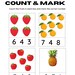 Count and Mark. Math Worksheet for Kids. 5 Pages of Worksheet - Etsy