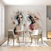 Abstract Portrait Wall Mural - Dual Faces of Elegance in Textured Art ...