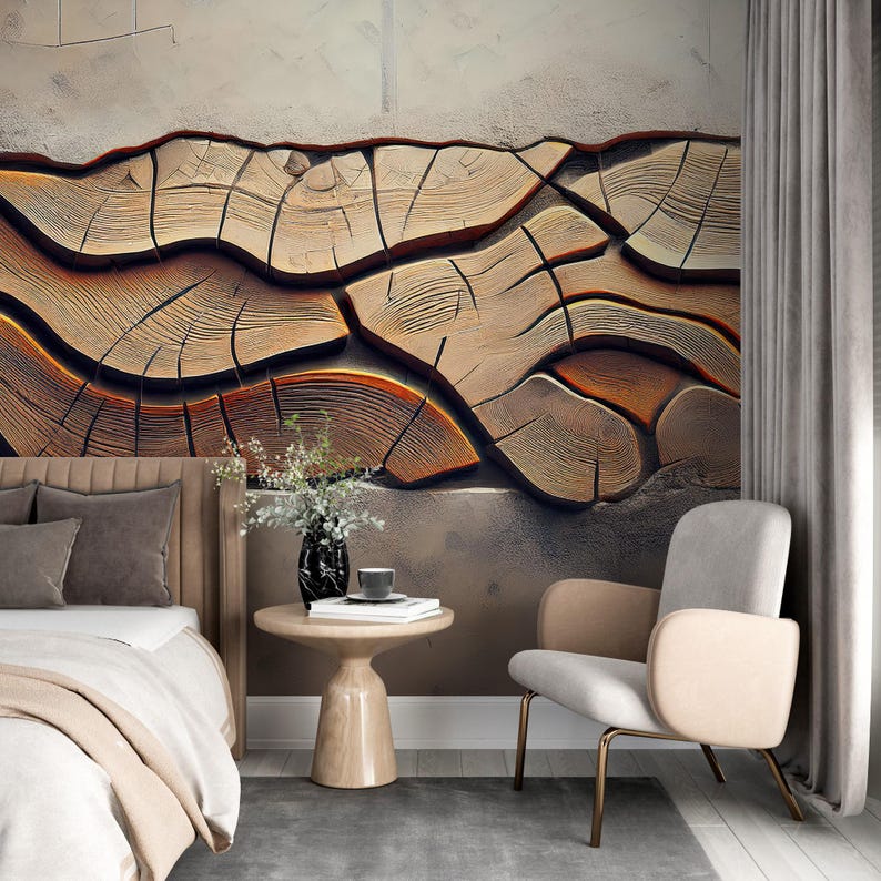Rustic Wood Texture Wall Mural - Natural Warmth and Artistic Design ...