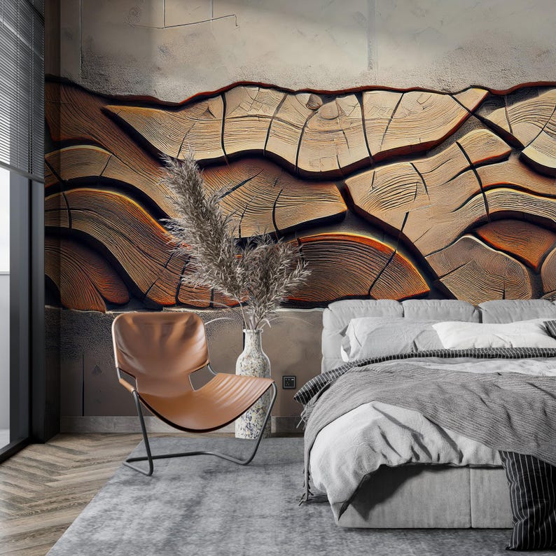 Rustic Wood Texture Wall Mural - Natural Warmth and Artistic Design ...