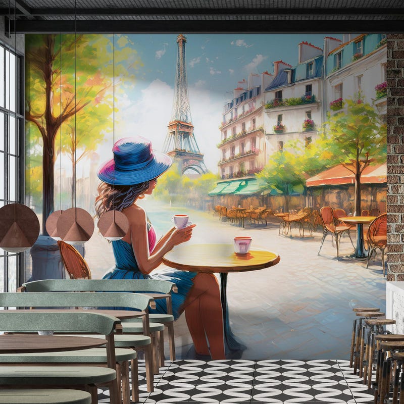 Paris Wall Mural - Etsy