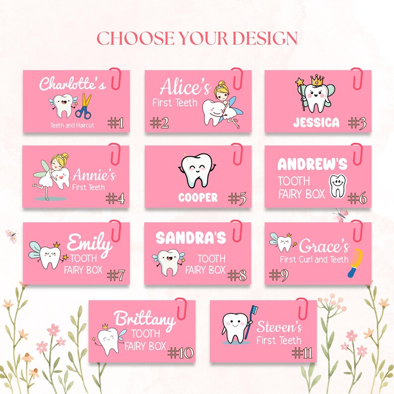 Personalized Wooden Tooth Fairy Box, Baby Teeth Keepsake Box, Custom ...