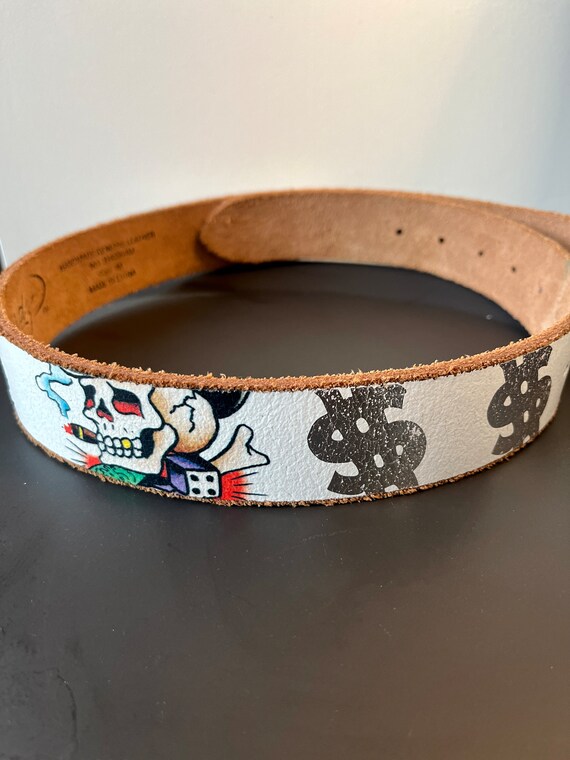 Leather Dollar Sign Belt - Gem