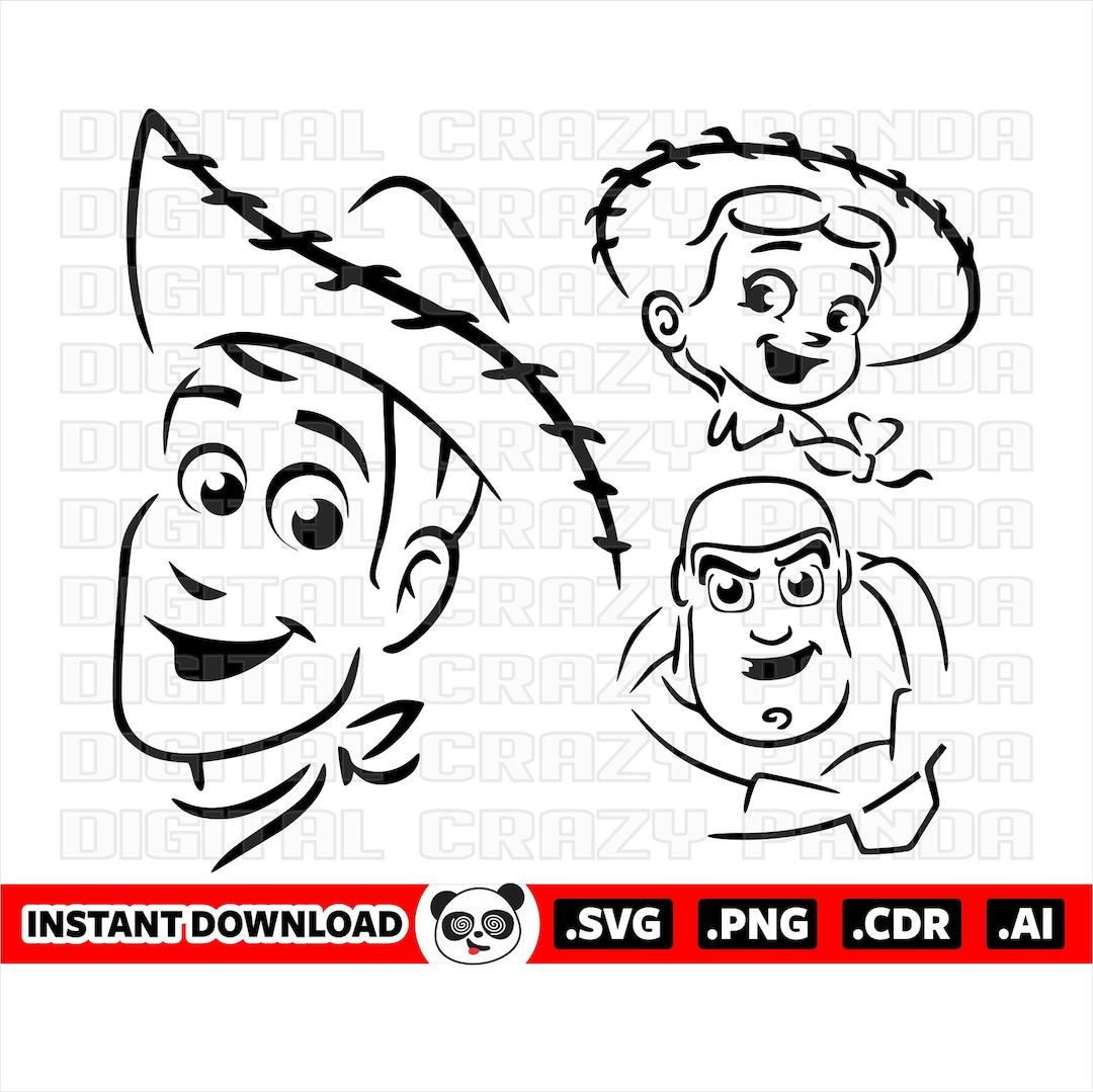 Cartoon Characters Svg, Animated Movie Svg, Animated Movie Vector ...