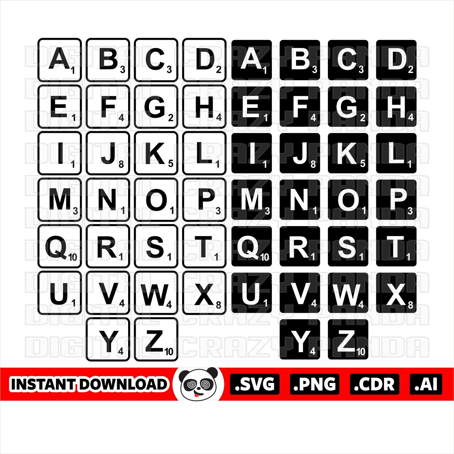 Scrabble Svg, Scrabble Tiles Svg Files, Scrabble Letters Svg, Scrabble ...