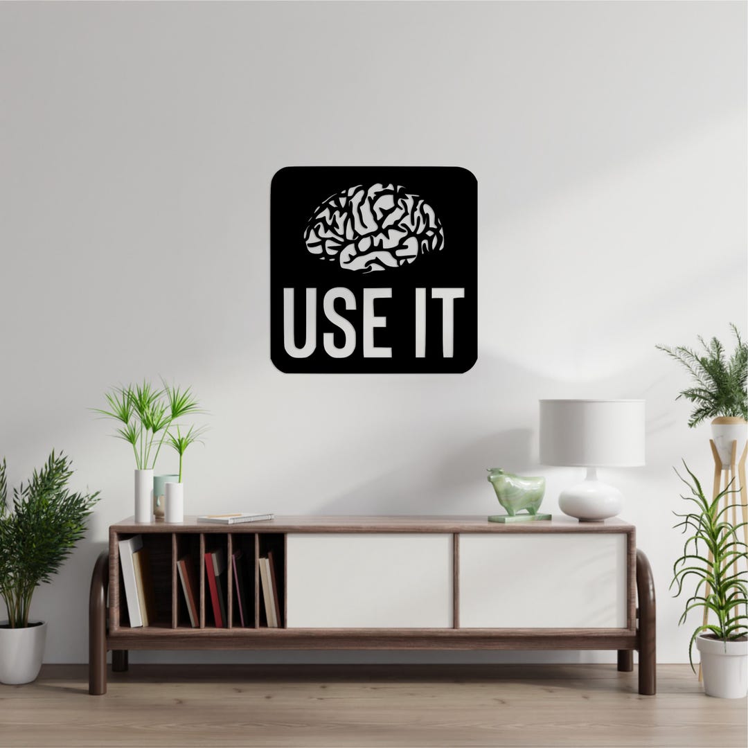 Use It Brain Laser Cut File: SVG DXF CNC Router Template (digital ...