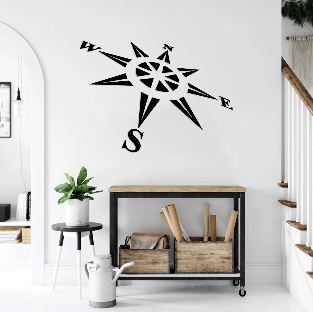 Compass Laser Cut File: SVG DXF CNC Router Template (digital Download ...