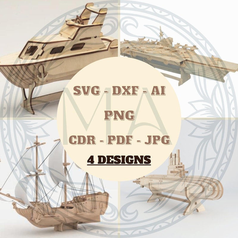 Laser Cut Model Boat Plans - Etsy