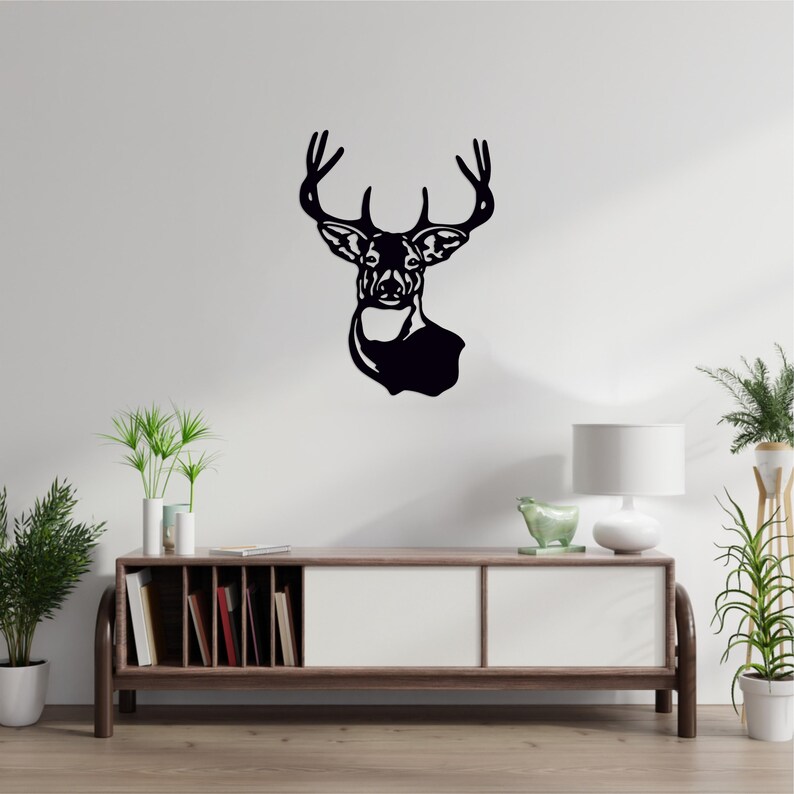 Buck Mule Deer Laser Cut Svg Dxf Files Wall Sticker Engraving Decal ...