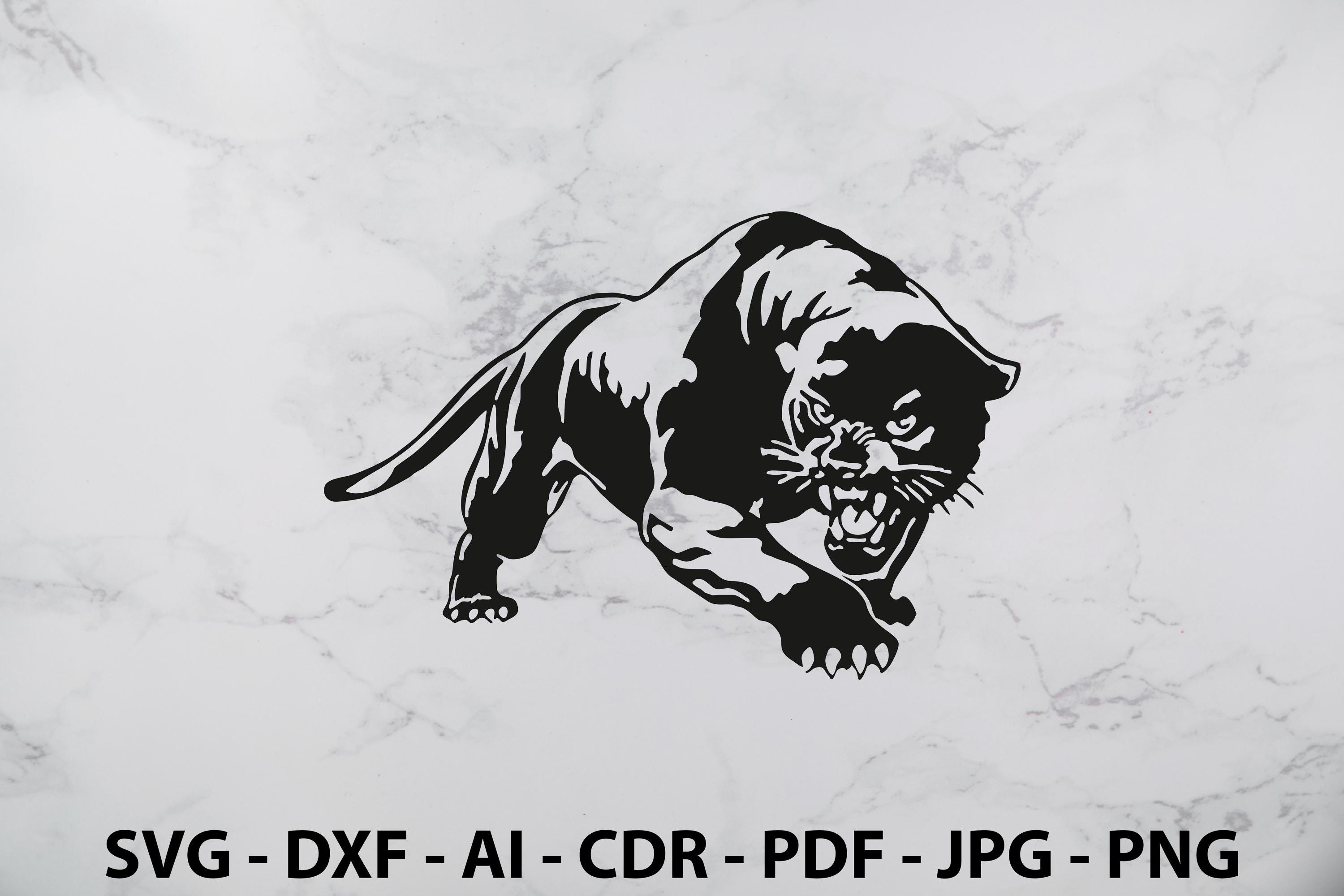 Leopard Laser Cut File: SVG DXF, Wall Decal Template (digital Download) - Etsy