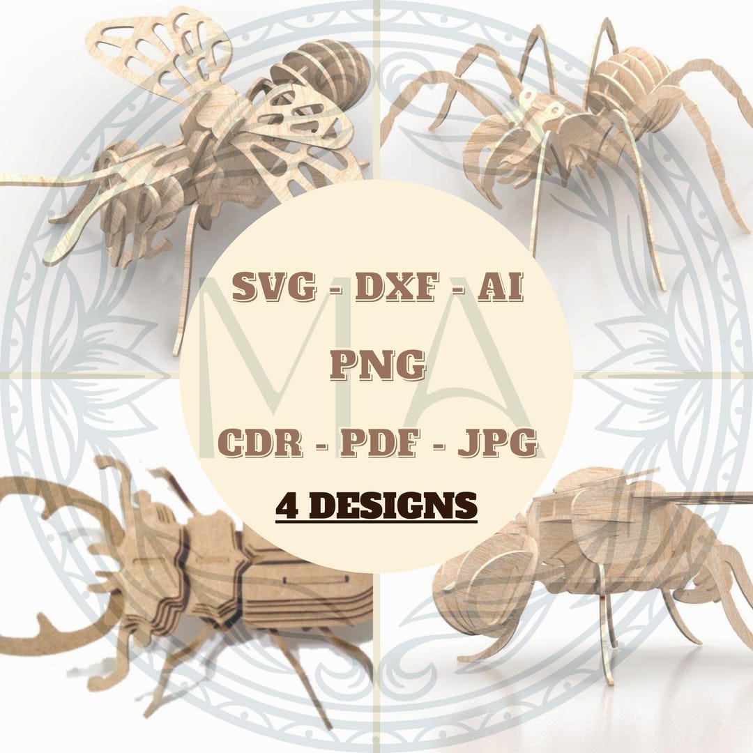 Animal Models for Glowforge: Cutting Files svg,dxf,cdr,pdf,ai Versatile ...