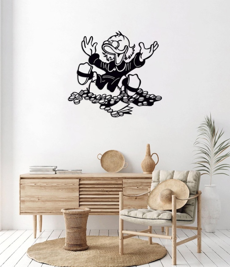 Donald Duck Laser Cut Svg Dxf Files Wall Sticker Engraving Decal ...