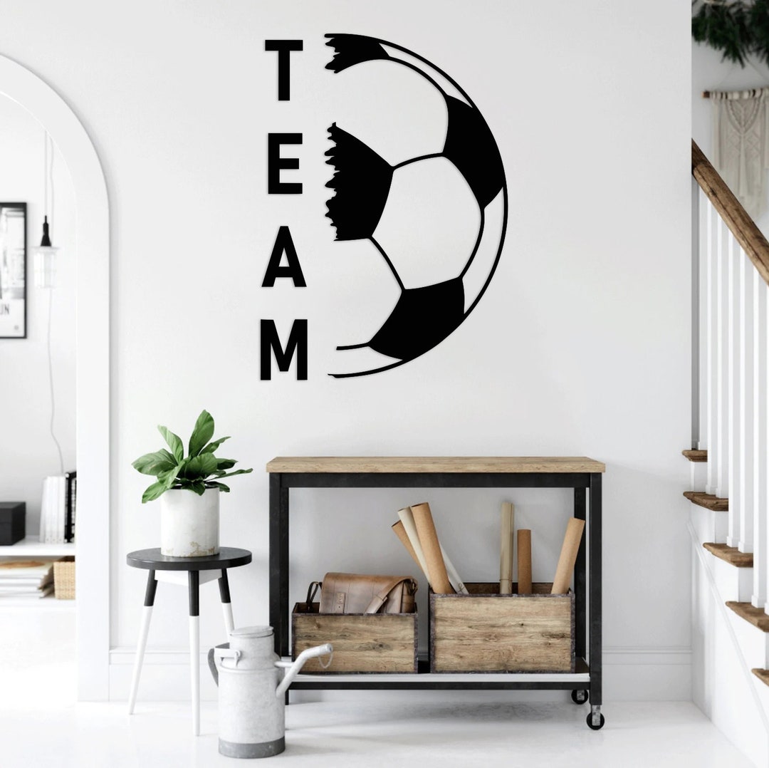 Football Ball Laser Cut Svg Dxf Files Wall Sticker Engraving Decal ...