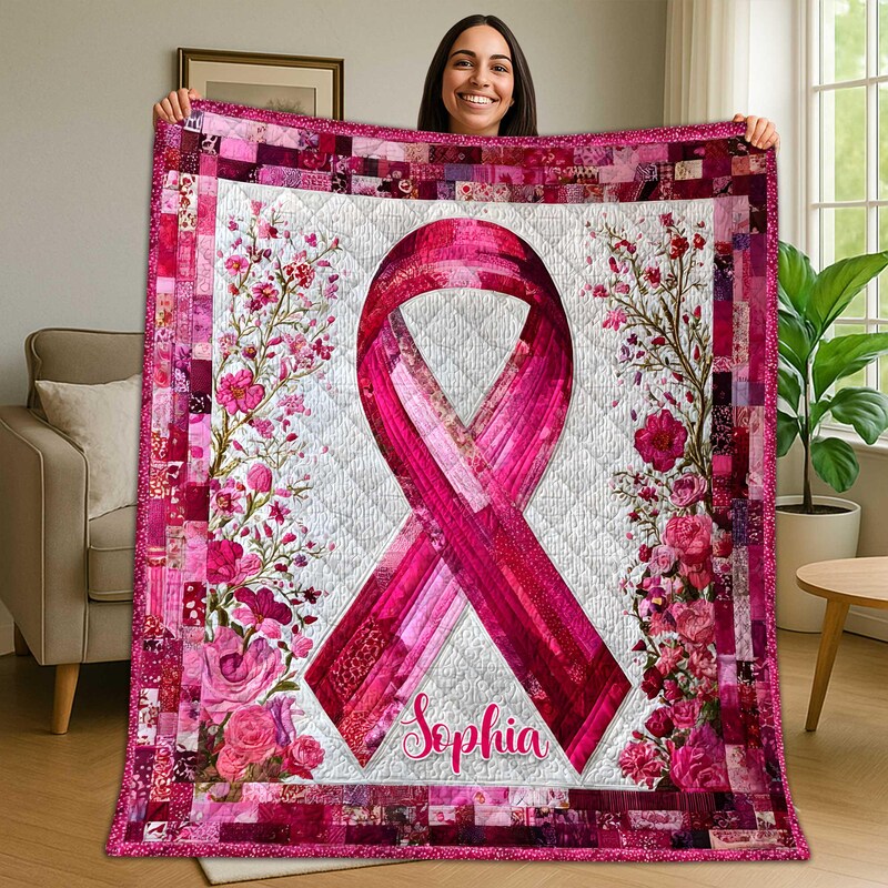 Breast Cancer Quilt - Etsy