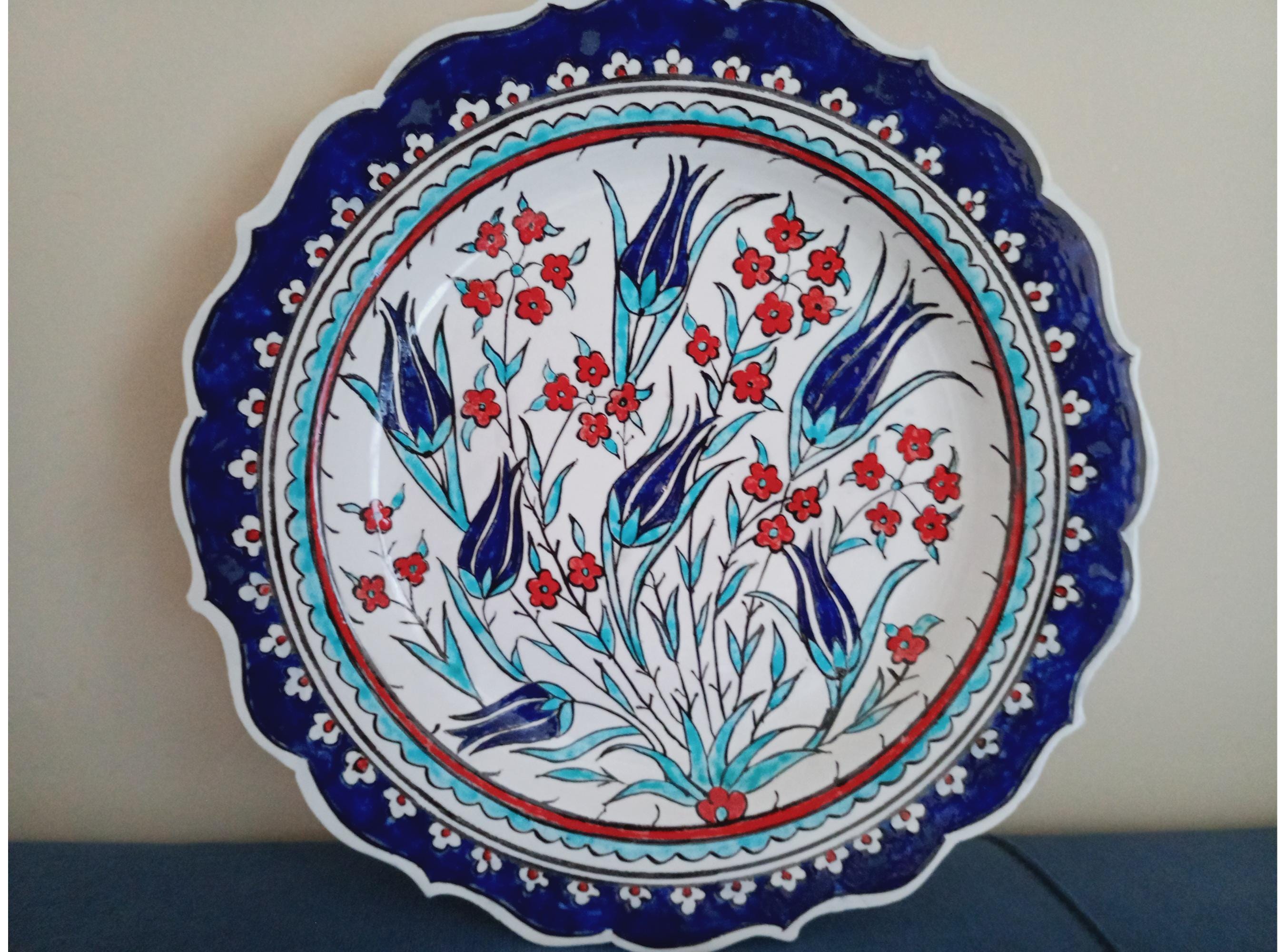 Hand Made Turkish (cini) Ceramic Art Plate. Special Cultural Gift. - Etsy
