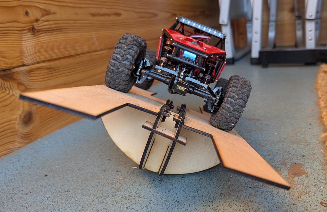 Laser Design Files RC Rock Crawler Ball Seesaw 1/24 1/18th Scale Obstacle Course Download - Etsy