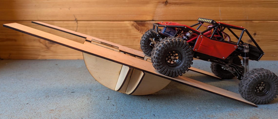 Laser Design Files RC Rock Crawler Ball Seesaw 1/24 1/18th Scale ...