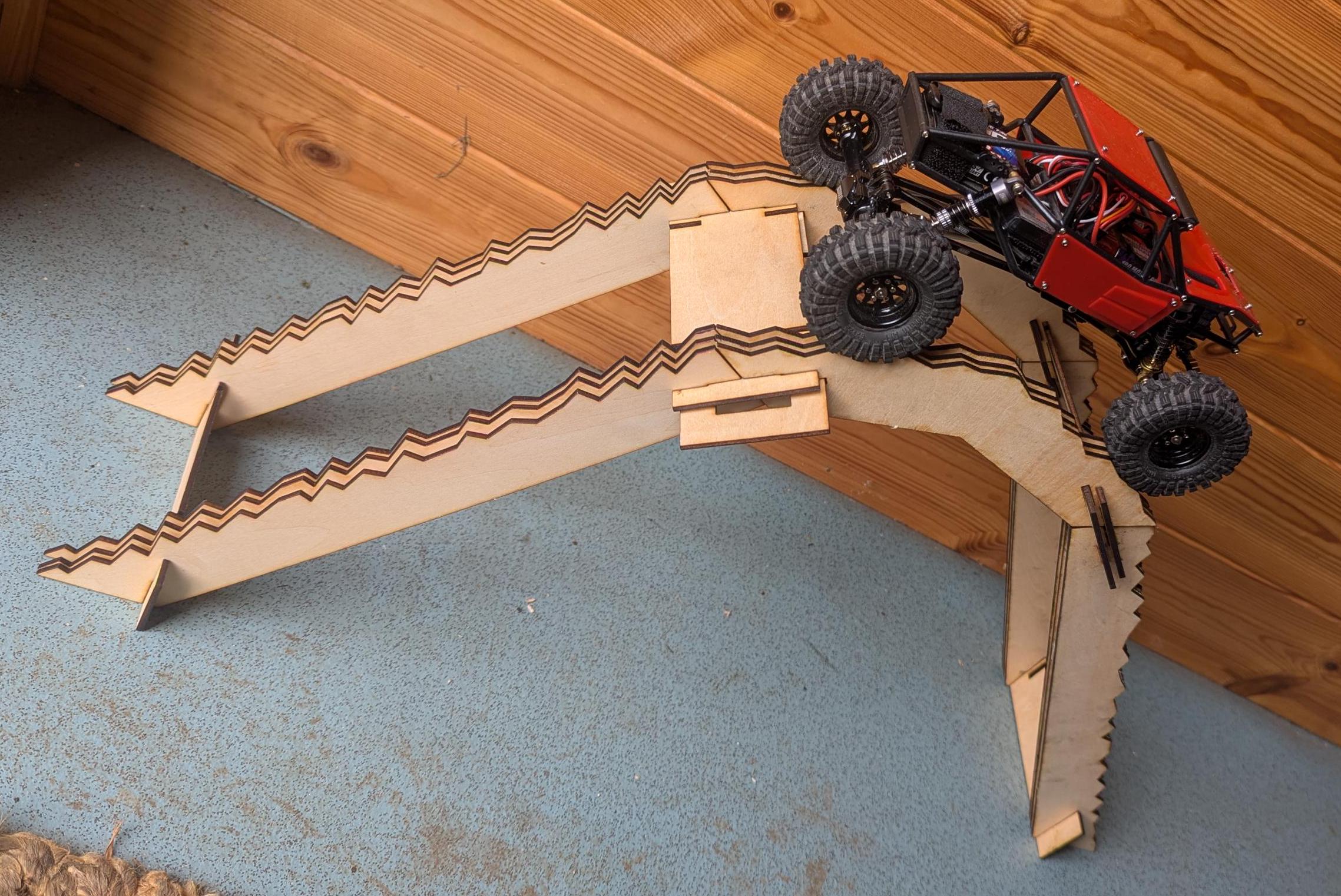 Laser Design Files RC Rock Crawler Arch 1/24 1/18th Scale Obstacle ...