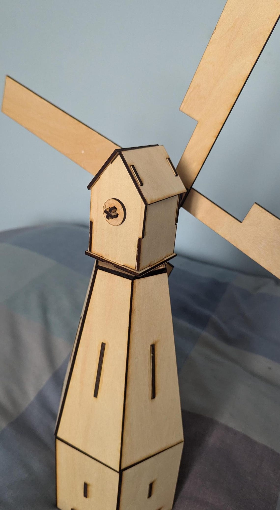 Laser Design Windmill Model 1/87 Scale HO Gauge Model Train Scenery ...