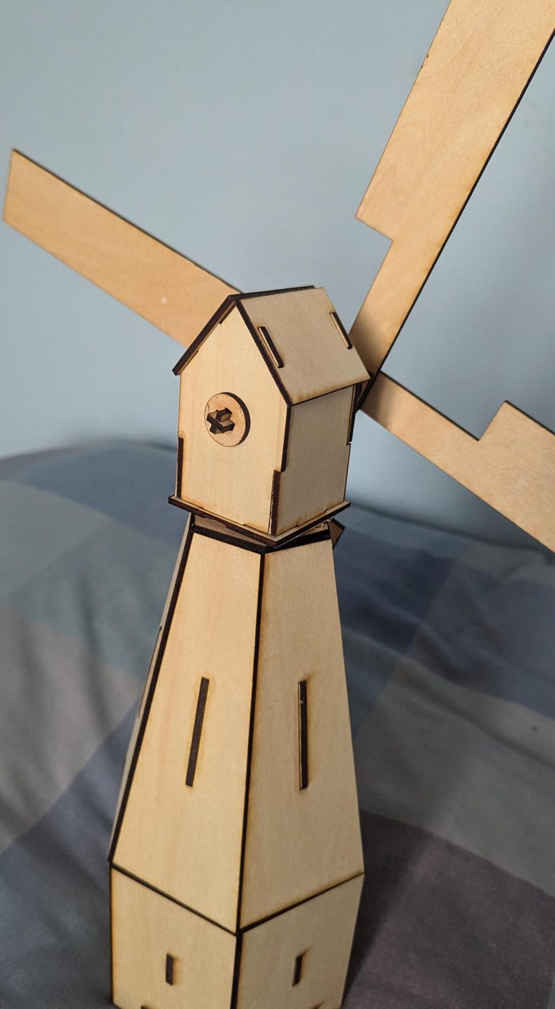 Laser Design Windmill Model 1/87 Scale HO Gauge Model Train Scenery ...