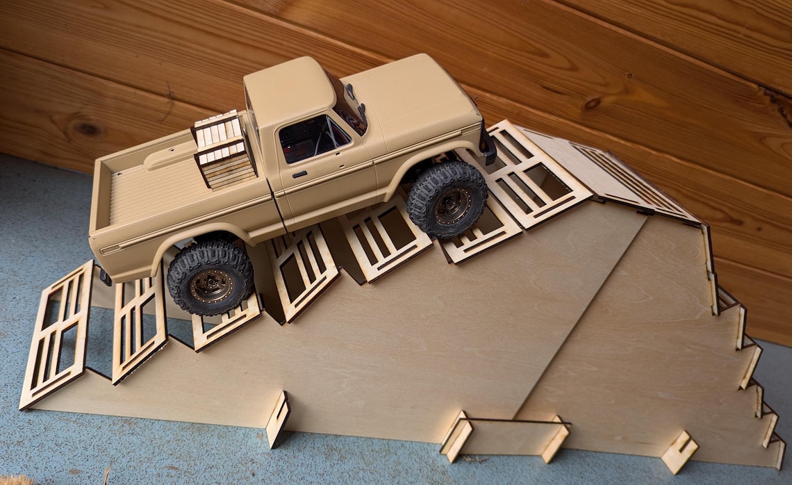 Laser Design Files RC Rock Crawler Mountain 1/24 1/18th Scale Obstacle ...