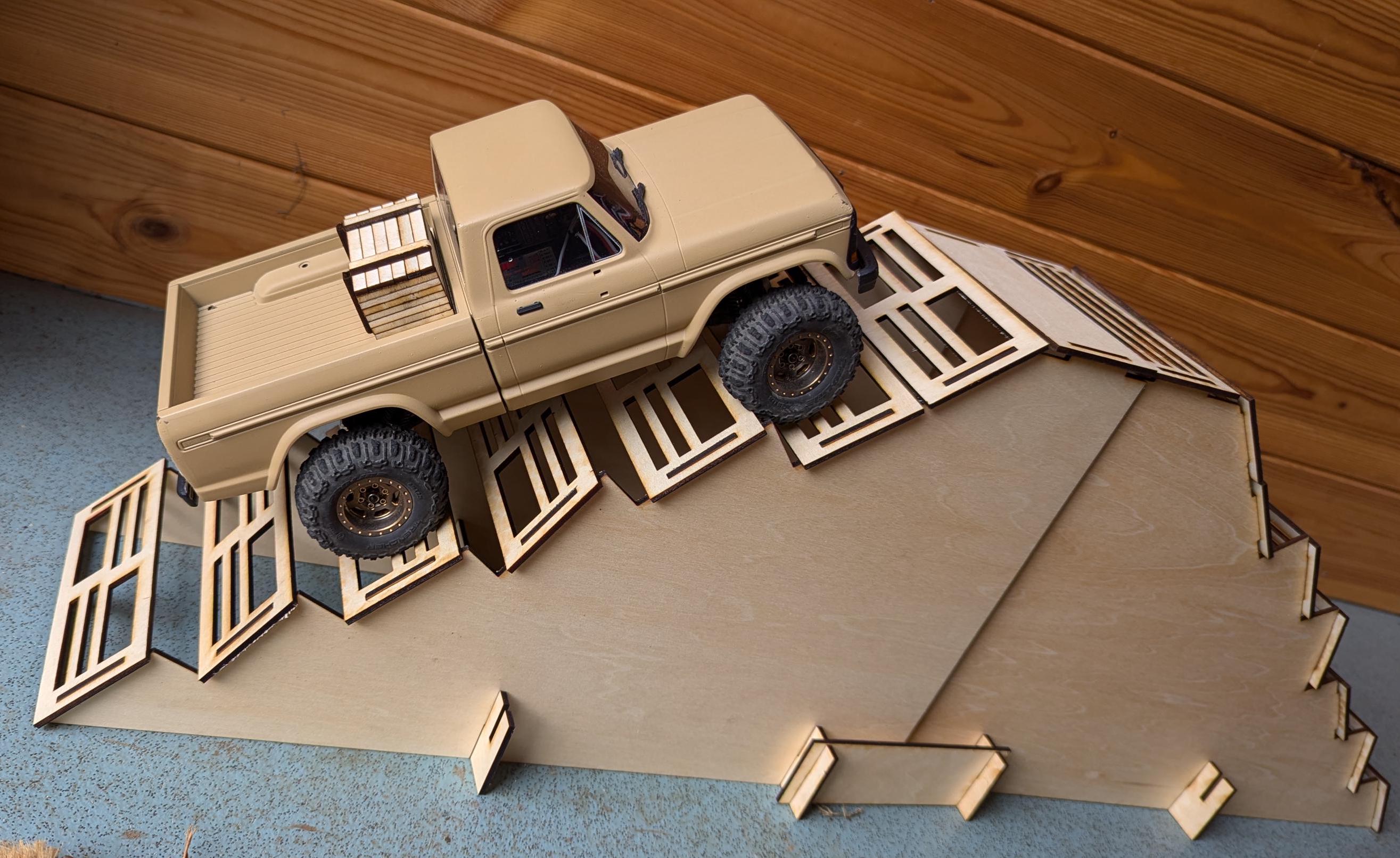 Laser Design Files RC Rock Crawler Mountain 1/24 1/18th Scale Obstacle ...