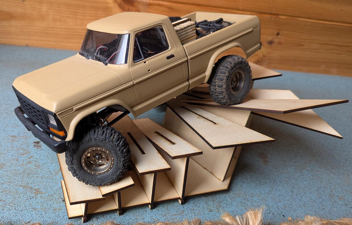 Laser Design Files RC Rock Crawler Corner 1/24 1/18th Scale Obstacle ...